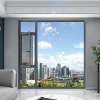 China Soundproof Insulated UPVC Glass Casement Windows Design with Chinese Top Hardware for sale