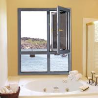 China Soundproof Insulated UPVC Glass Casement Windows Design with Chinese Top Hardware for sale