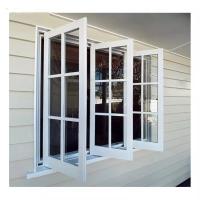 China Soundproof Insulated UPVC Glass Casement Windows Design with Chinese Top Hardware for sale