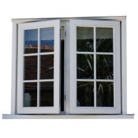 China Plastic Frame High Security Impact Glass Casement Window with Double Glazing UPVC for sale