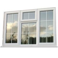 China Plastic Frame High Security Impact Glass Casement Window with Double Glazing UPVC for sale