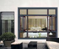 China UPVC Casement Windows with Coustmer Requirement Glass Color in 60 x 48 Black House for sale