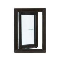 China UPVC Casement Windows with Coustmer Requirement Glass Color in 60 x 48 Black House for sale