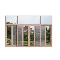 China Horizontal Sliding Roof Courtyard Reception Window with 4 Panels and Anti-Theft Flange for sale