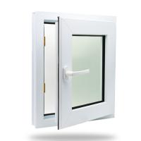 China Modern House Window Low-E Glazing Germany Hardware UPVC Casement Window with Crank Handle for sale