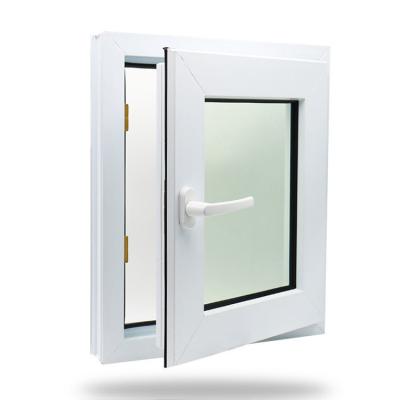 China Modern House Window Low-E Glazing Germany Hardware UPVC Casement Window with Crank Handle for sale