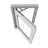 China Modern House Window Low-E Glazing Germany Hardware UPVC Casement Window with Crank Handle for sale