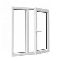 China Modern House Window Low-E Glazing Germany Hardware UPVC Casement Window with Crank Handle for sale