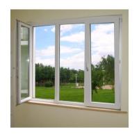 China High Security Impact Glass Double Glazing UPVC Casement Window with Heat Insulation for sale