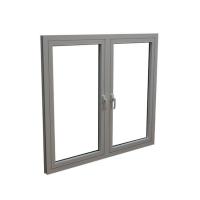 China UPVC Thermal Break Double Glazed Casement Window with Steel Mesh Swing Hung Window for sale