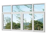 China Easy Installation Sliding Window with 4 Panels Tempered Glass and Magnetic Screen for sale