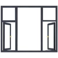 China Coated Glass UPVC Double Glazed Casement Windows for Industrial Design Style Homes for sale