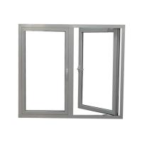 China Coated Glass UPVC Double Glazed Casement Windows for Industrial Design Style Homes for sale