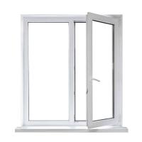 China Coated Glass UPVC Double Glazed Casement Windows for Industrial Design Style Homes for sale