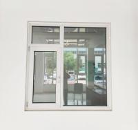 China Balcony UPVC Casement Window with Hurricane Impact Tempered Glass Double Glazed Design for sale