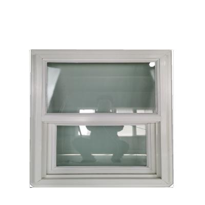 China Roller Blind Curtain Type PVC Frame Vinyl Single Hung Windows for Improved Air Flow for sale