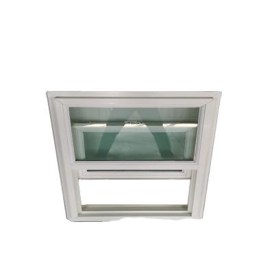 China Plastic Frame Upvc Single Hung Window for Hurricane Protection and Lift Up Function for sale