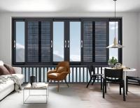 China Commercial Plexiglass Windows Aluminum Windproof Sliding Window with Magnetic Screen for sale