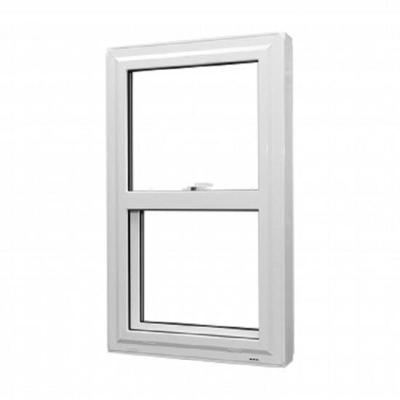 China Garage Shed Vinyl Replacement Double Hung Upvc Windows in Villa and PVC Material for sale