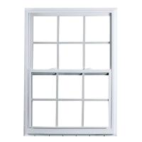 China Garage Shed Vinyl Replacement Double Hung Upvc Windows in Villa and PVC Material for sale