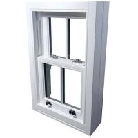 China Garage Shed Vinyl Replacement Double Hung Upvc Windows in Villa and PVC Material for sale