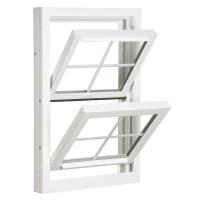China Garage Shed Vinyl Replacement Double Hung Upvc Windows in Villa and PVC Material for sale