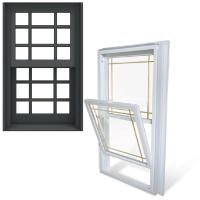 China American Single Tilt Double Hung Upvc Pvc Windows for House Soundproof and Waterproof for sale
