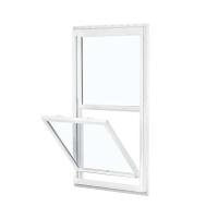 China Black Vinyl Single Sash Double Hung Upvc Pvc Windows with 1.8mm/2.0mm Profile Thickness for sale