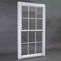 China Black Vinyl Single Sash Double Hung Upvc Pvc Windows with 1.8mm/2.0mm Profile Thickness for sale