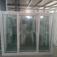 China Customized Colors Sliding Curtain Type Soundproof Grid Vinyl Plastic Glass Slide Doors for sale