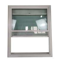 China Upvc Hurricane Black House Vinyl Double Hung Sash Windows with Clear Glass Powder Coated for sale