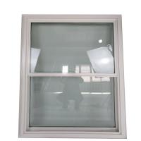 China Upvc Hurricane Black House Vinyl Double Hung Sash Windows with Clear Glass Powder Coated for sale