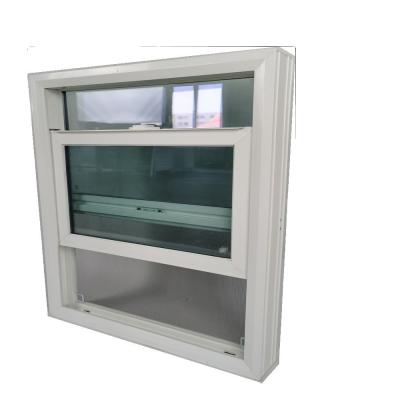China UPVC Frame glass Single Hung Fiber Glass Windows for Heat Insulation and Waterproof for sale