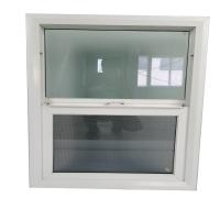 China UPVC Frame glass Single Hung Fiber Glass Windows for Heat Insulation and Waterproof for sale