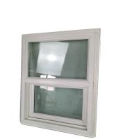 China Tinted Glass Single Hung Pvc Frame Mosquito Net Windows for Vertical Opening Pattern for sale