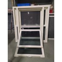 China Plastic Frame Vinyl Windows Double Hung Brown Glass Replacement for Hurricane Impact for sale