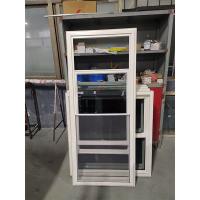 China Plastic Frame Vinyl Windows Double Hung Brown Glass Replacement for Hurricane Impact for sale