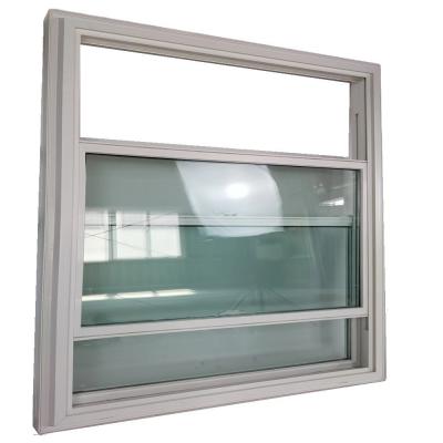 China Double Glazed School Windows PVC Roller Shutter Curtain Type Double Glass for sale