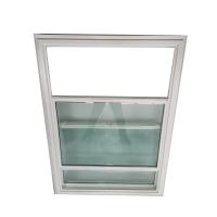 China Soundproof Glass Upvc Double Hung Windows in Customized Colors and Powder Coated Finish for sale
