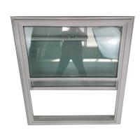 China Soundproof Glass Upvc Double Hung Windows in Customized Colors and Powder Coated Finish for sale