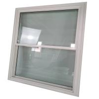 China Soundproof Glass Upvc Double Hung Windows in Customized Colors and Powder Coated Finish for sale