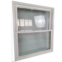 China Customized Size Horizontal Opening Pattern Double Hung Windows from Professional PVC Frame for sale