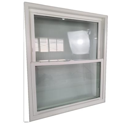 China Customized Size Horizontal Opening Pattern Double Hung Windows from Professional PVC Frame for sale