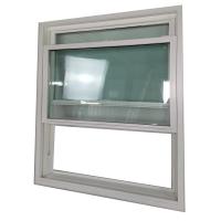 China Double Pane Upvc Hurricane Double Hung Windows with Folding Screen from Powder Coated for sale