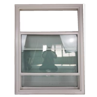 China Horizontal Opening Pattern Wood Frame Double Hung Windows with Magnetic Screen at Best for sale