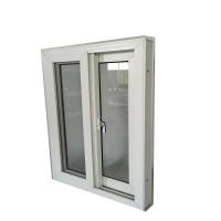 China Highly Durable Heat Insulation Hanging Curtain Type Sliding PVC Profile Glass Window for sale