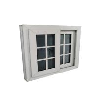 China Double Tempered Glass Upvc Sliding Windows for Modern Design Style Tinted Glass for sale