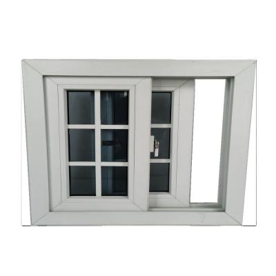 China Upvc Sliding Windows Small Bathroom With Anti Theft Aluminum Alloy Glass Accessories for sale