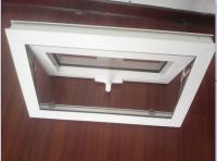 China Large UPVC Awning Double Glazed Windows Australia White with Reflective Gas Strut Spring for sale