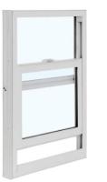 China Waterproof White Pvc Frame Plastic Upvc Single Sliding Hanging Double Hung Windows for sale